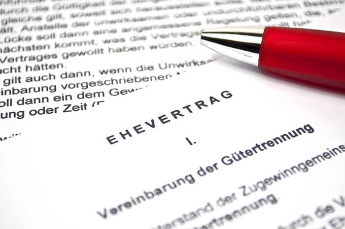 Ehevertrag Muster, Infos & Entscheidungshilfe auf einen Blick