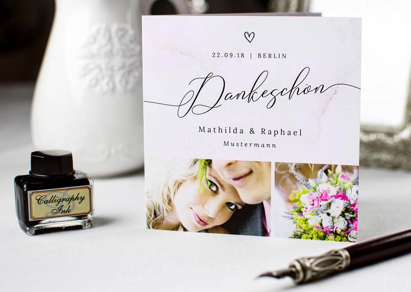 Dankeskarten Hochzeit | Große Übersicht mit Tipps zu Text & Gestaltung!