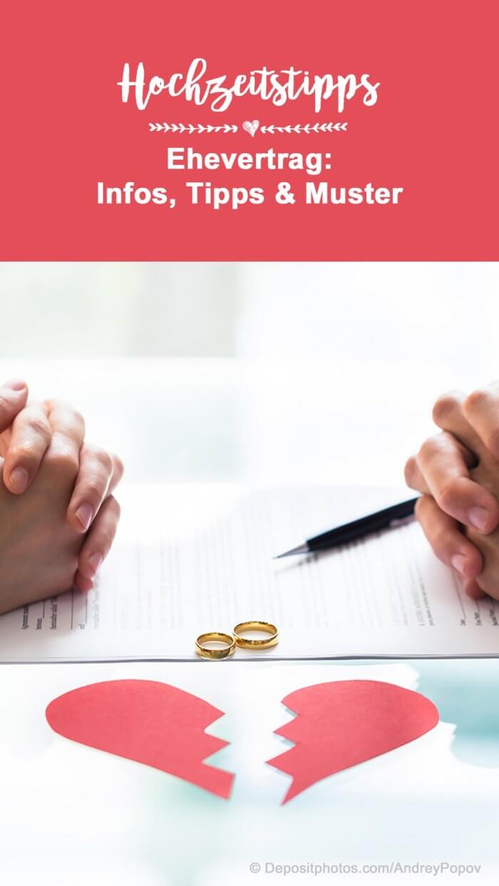 Ehevertrag Muster, Infos & Entscheidungshilfe auf einen Blick