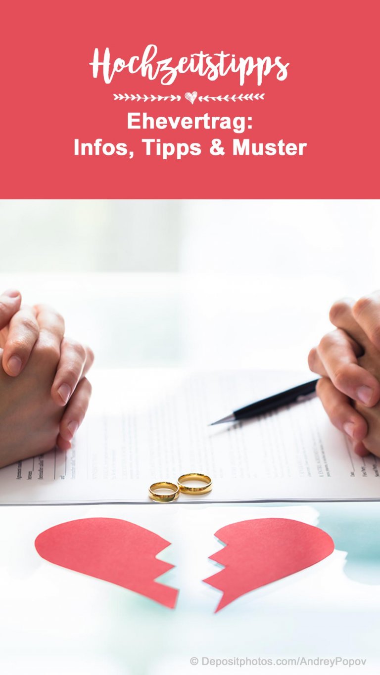 Ehevertrag Muster, Infos & Entscheidungshilfe auf einen Blick