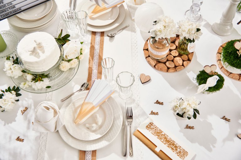 Tischdeko Hochzeit Mustertische