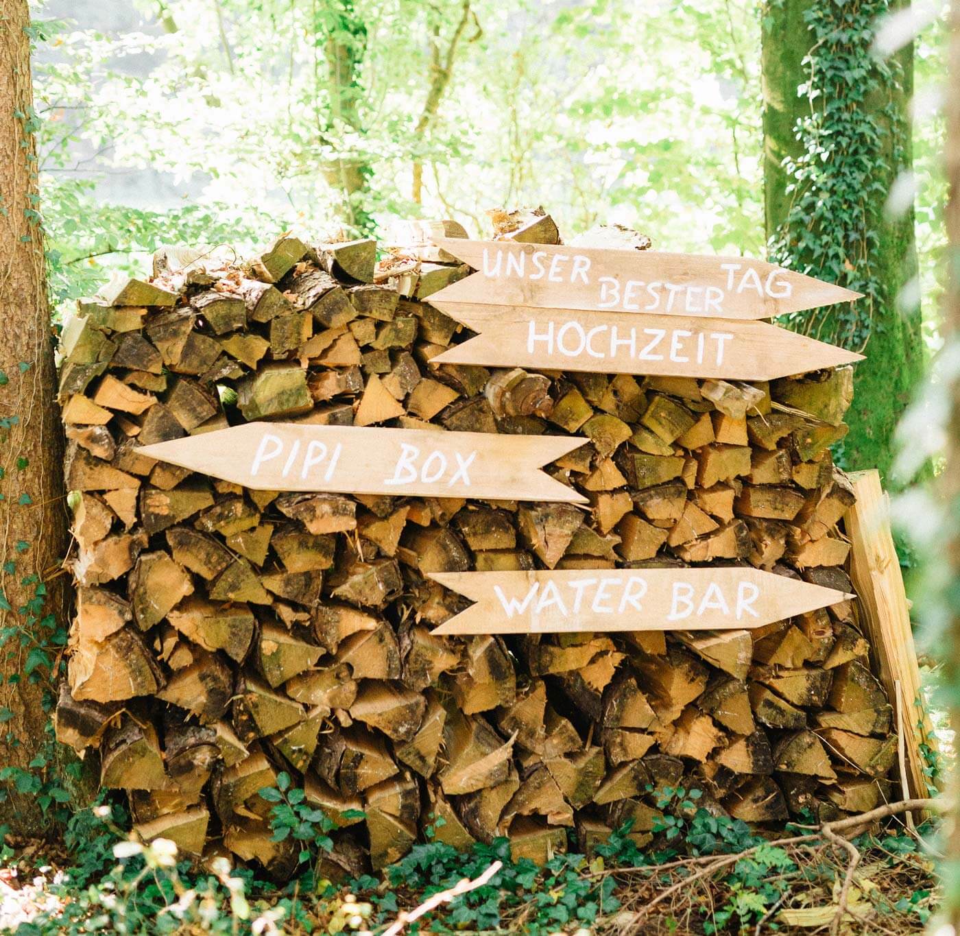 Hochzeitsschilder & Wegweiser | Schöne Exemplare im Überblick!