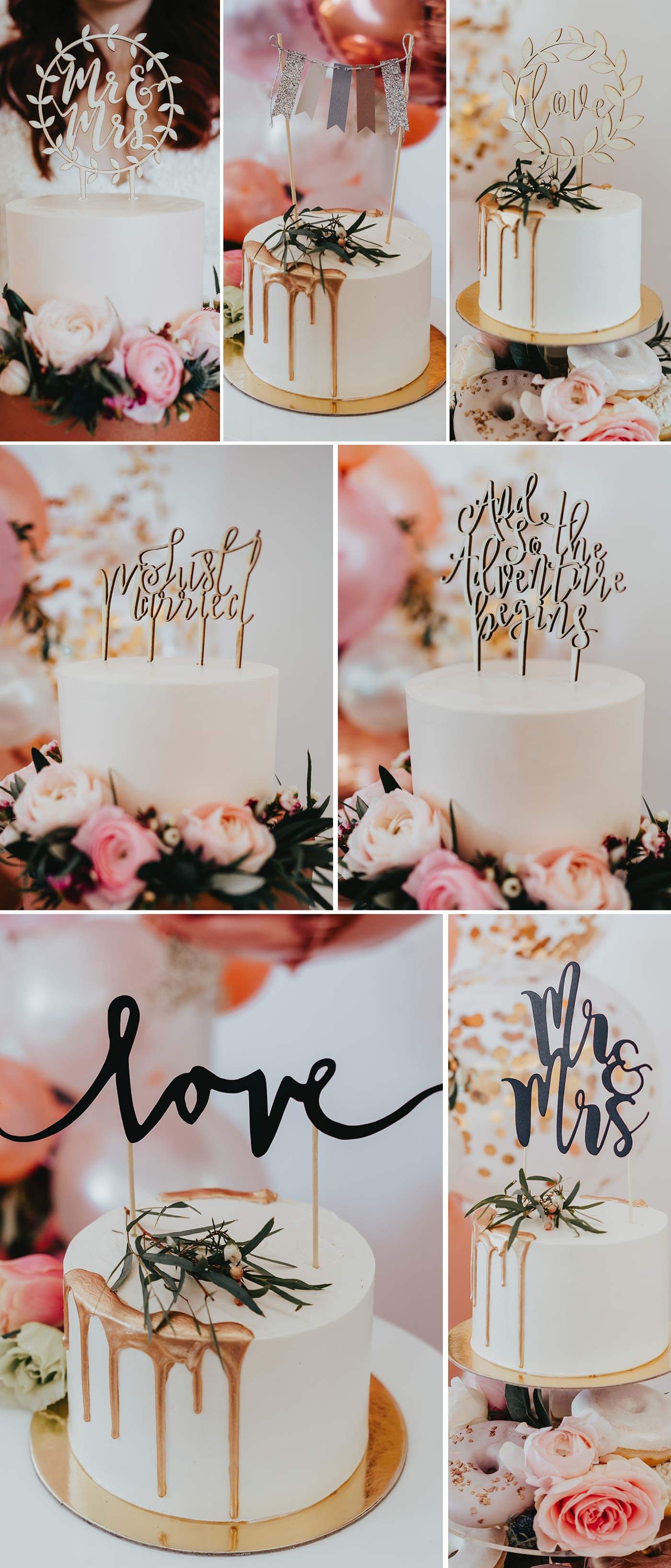 Cake Topper: Die schönsten Torten Topper zur Hochzeit | Beispiele & Ideen