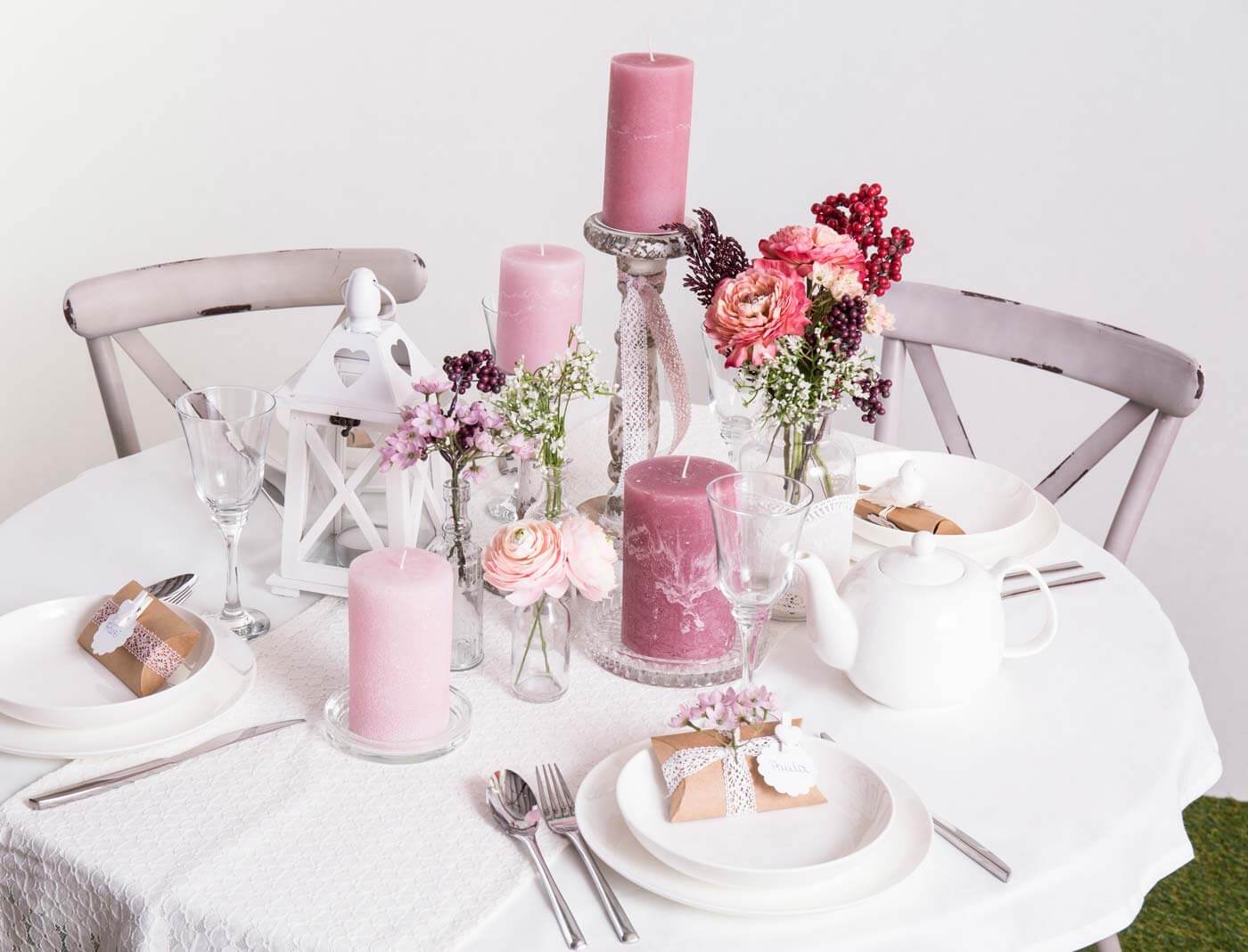 Tischdeko Hochzeit Mustertische