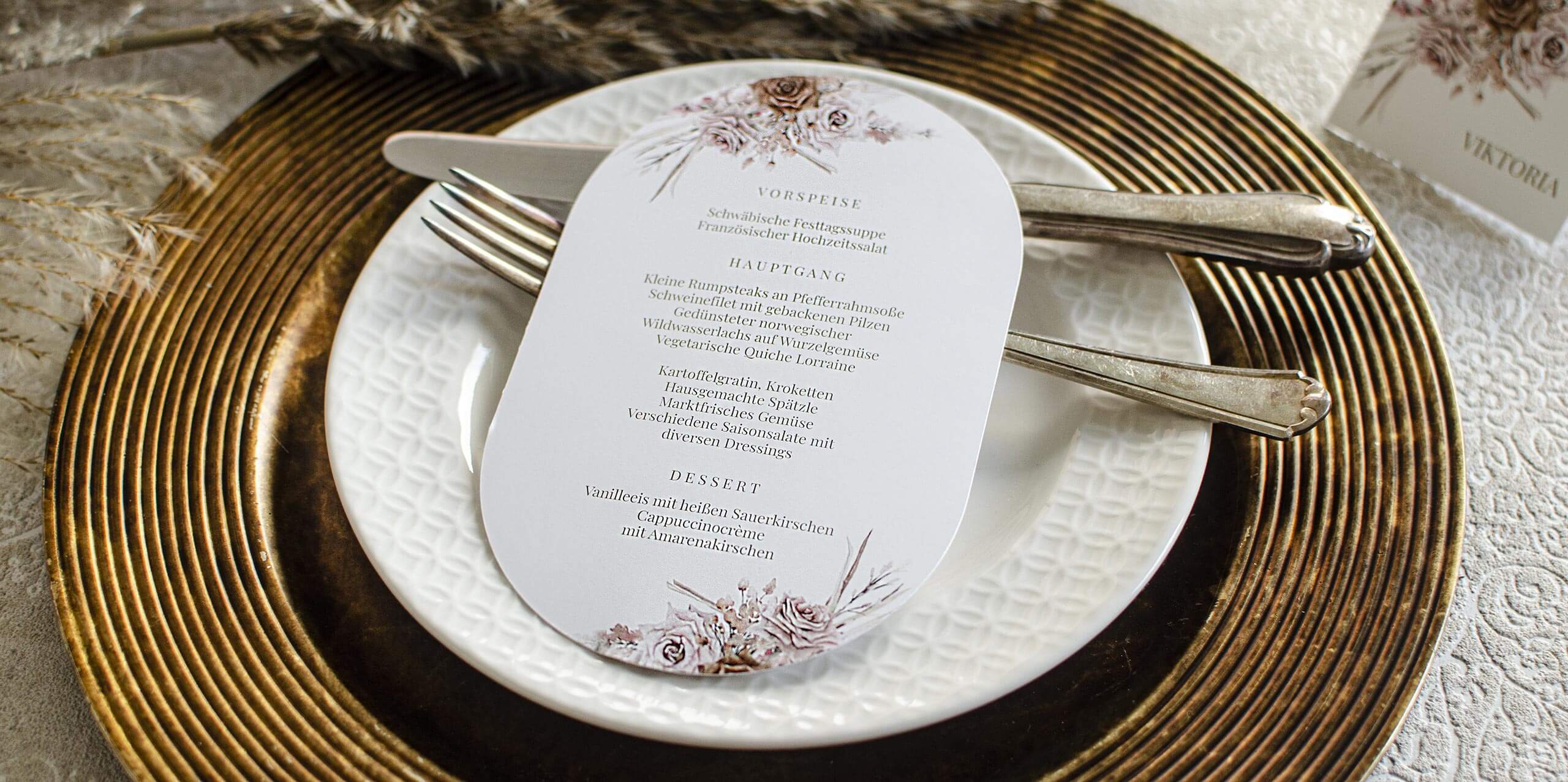 Faszinierend Menükarten Hochzeit Mal Anders Bilder