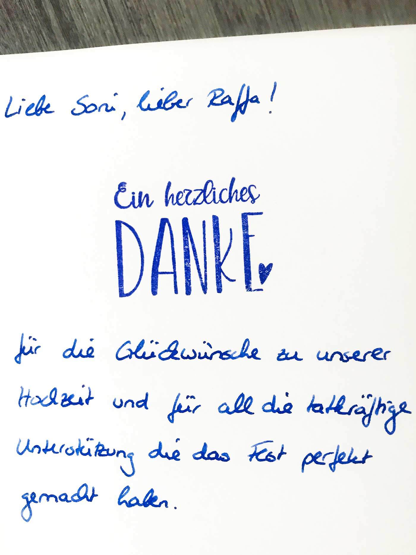 Dankeskarten Hochzeit | Große Übersicht mit Tipps zu Text & Gestaltung!