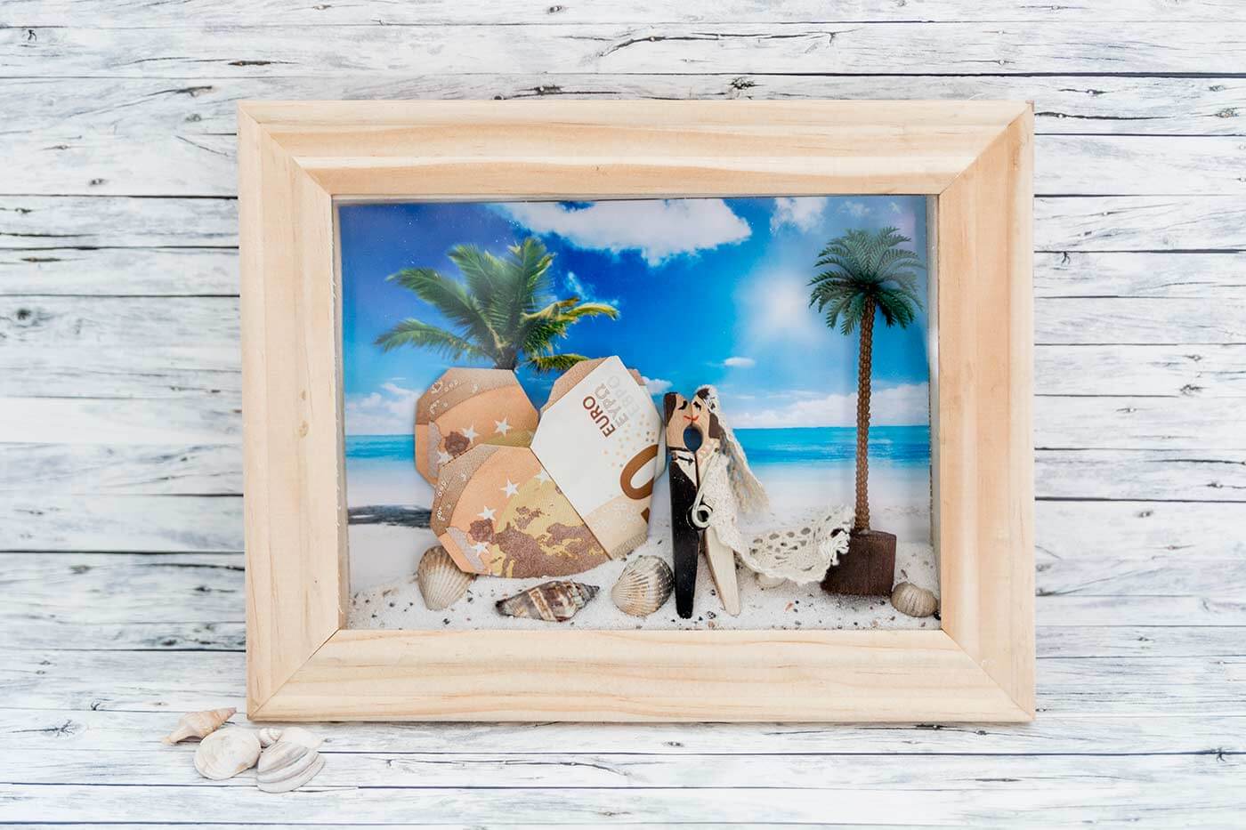 Geldgeschenk zur Hochzeit: Bilderrahmen mit Geld | ÜBERBLICK