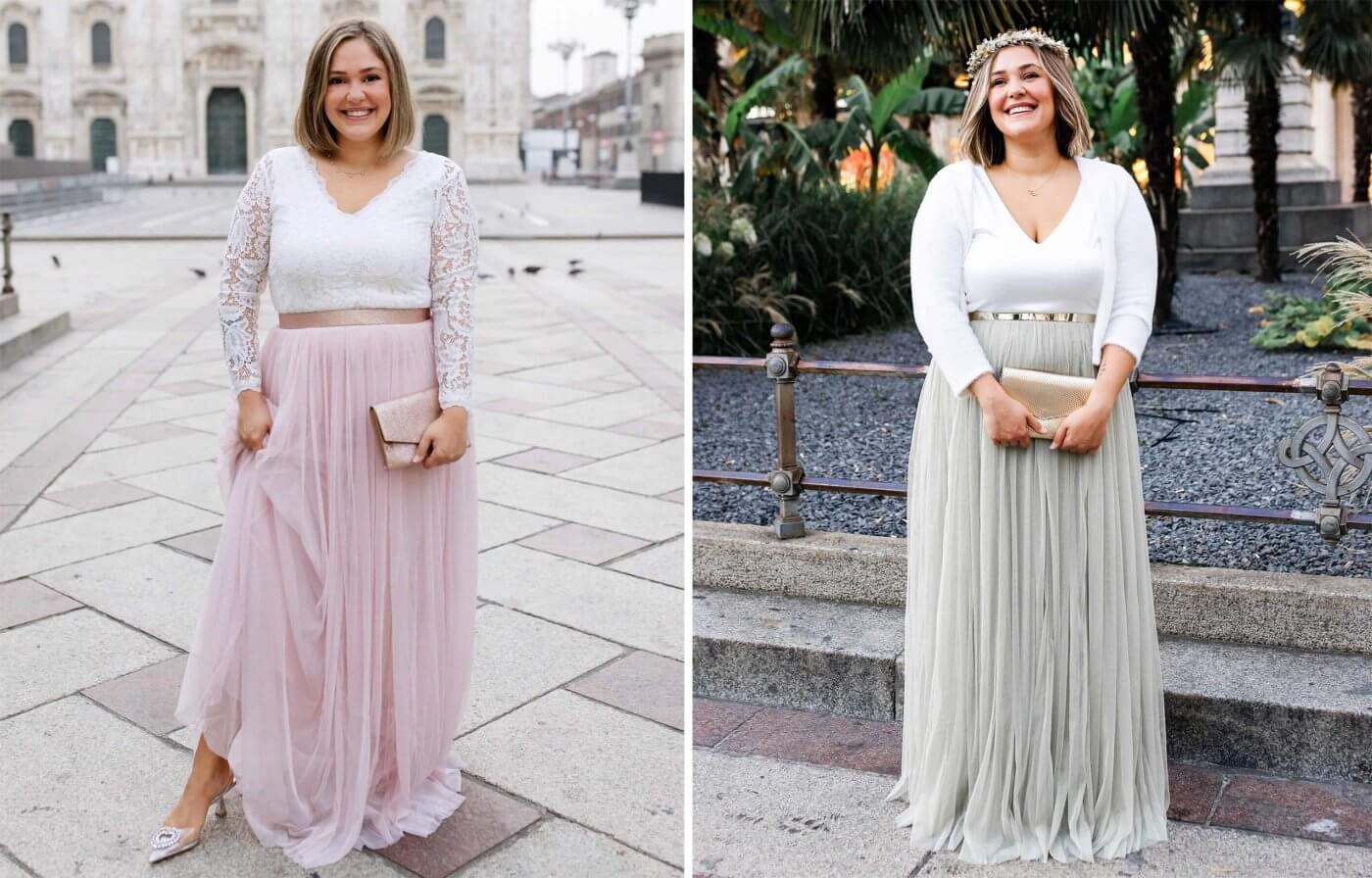 Wunderschoene Standesamt Kleid Fuer Mollige Bildbrend11460
